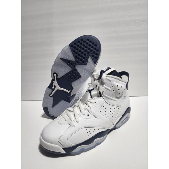Jordan | Shoes | New 222 Air Jordan 6 Retro Shoes Midnight Navy White ...